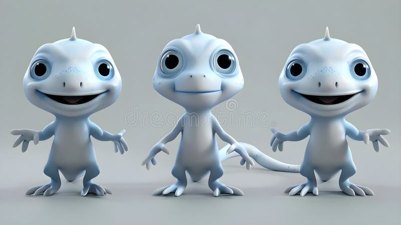 Cute Micro Creature Character Displaying Expression Generative AI Stock ...