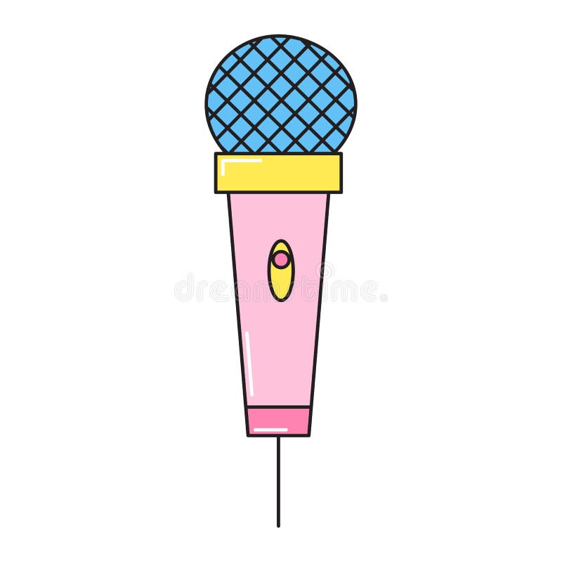Old School Microphone Cartoon Stock Illustrations – 86 Old School ...