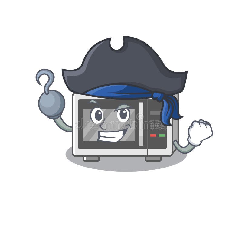 Cute Microwave Mascot Design with a Hat Stock Vector - Illustration of ...