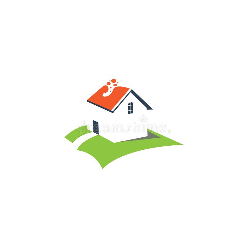 Cute Mini House Cartoon Logo Illustration with Color Design Vector ...