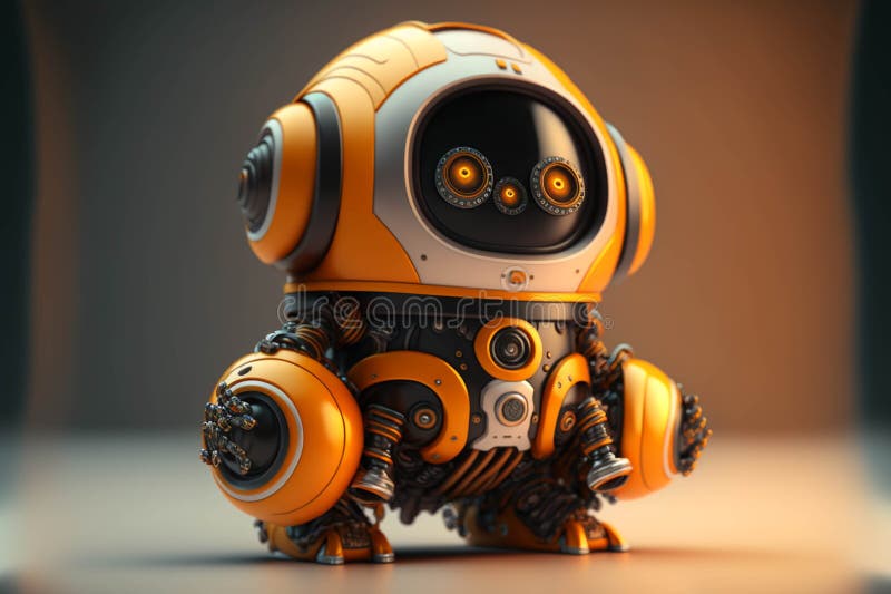 Cute Mini Robot, Generative AI Stock Illustration - Illustration of ... Cute Mini Robot, Generative AI Stock Illustration - Illustration of ...