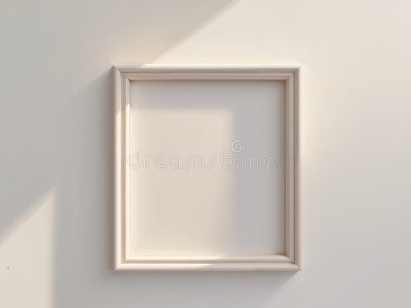 Cute Mockup Frame for Wall Decor in Neutral Colors. Stock Image - Image ...
