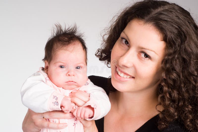 Cute mom with her baby stock image. Image of lifestyle - 19849263