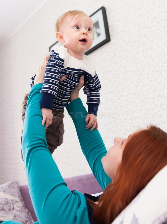 Cute mom with little child stock photo. Image of child - 53544576