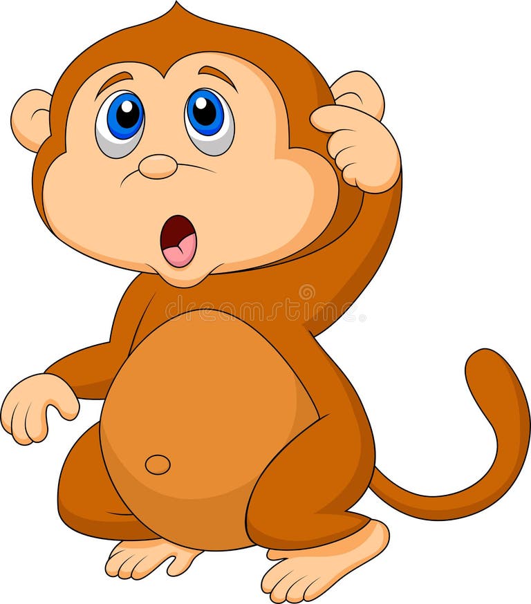 Thinking Monkey Stock Illustrations – 1,231 Thinking Monkey Stock ...