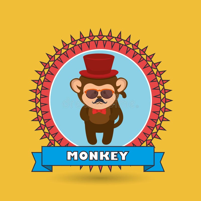 Cute monkey design stock illustration. Illustration of cute - 72429293