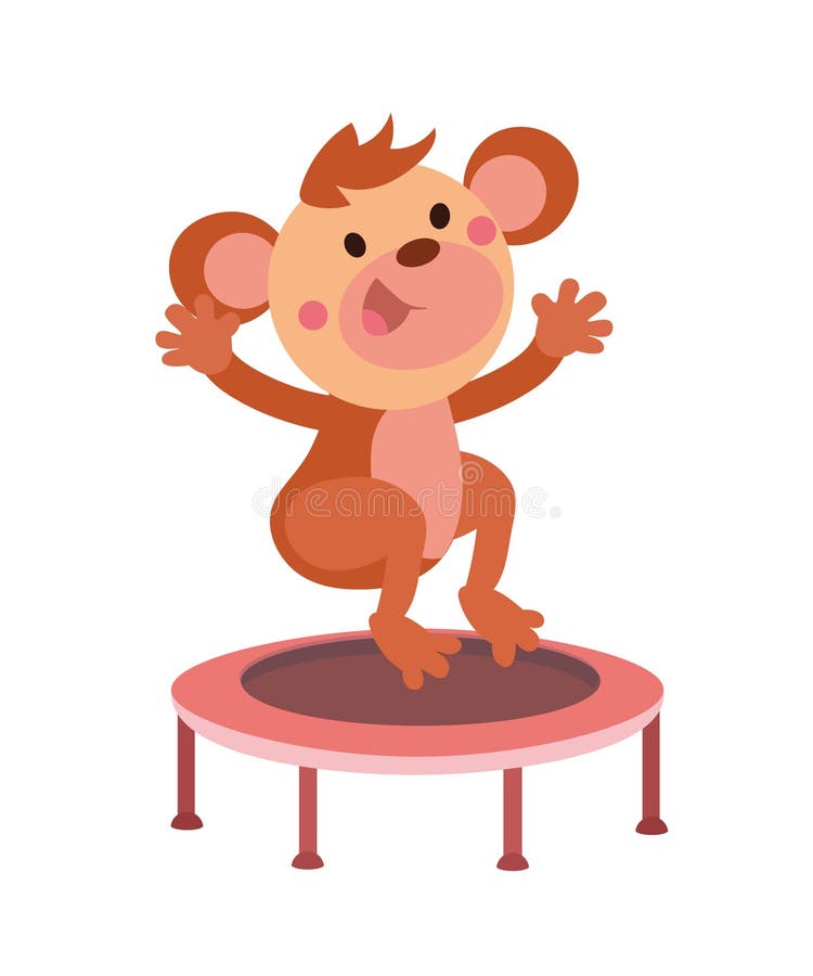 Cartoon Jumping Monkey Stock Illustrations – 704 Cartoon Jumping Monkey ...