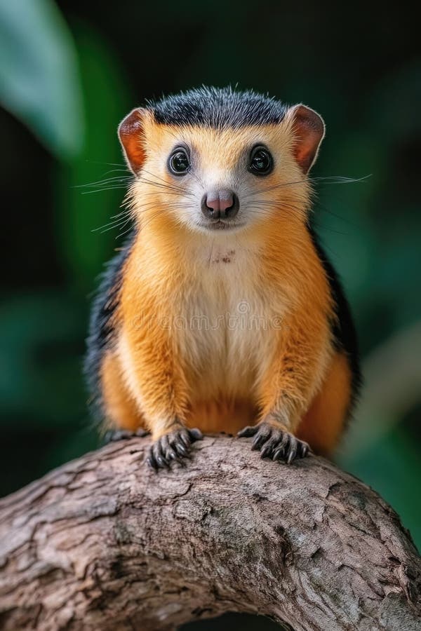 Cute Monkey Sitting on Branch Stock Image - Image of cute, small: 366871511