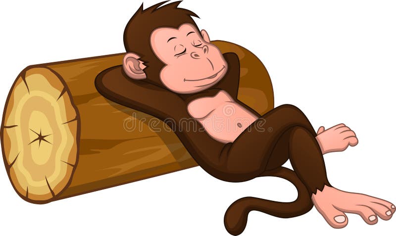 Sleeping Monkey Cartoon