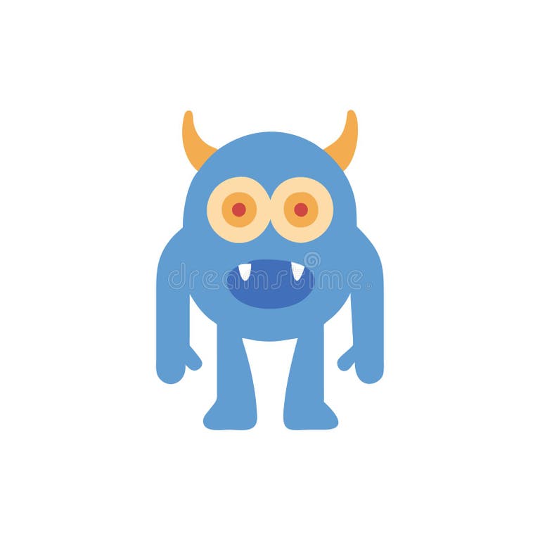 Cute Monster Icon for Creative Projects Stock Image - Illustration of ...