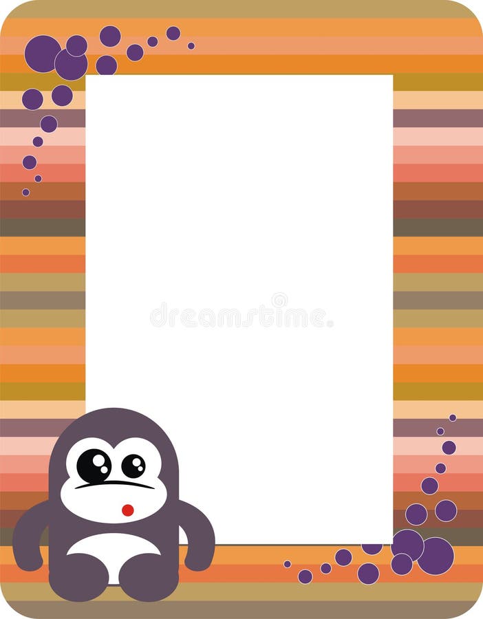 Cute Monster Photo Frame stock vector. Illustration of design - 17038526