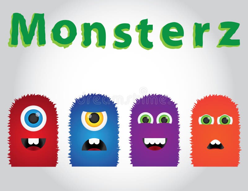 Cartoon Yellow Monster Mascot. Friendly Monster Meme Stock Vector ...