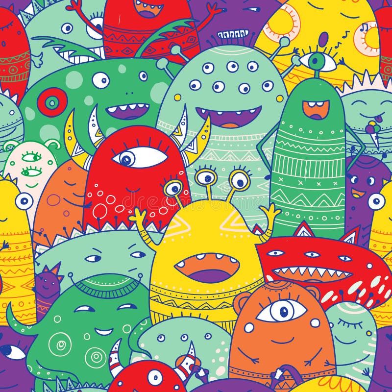 Monsters Crowd Stock Illustrations – 957 Monsters Crowd Stock ...