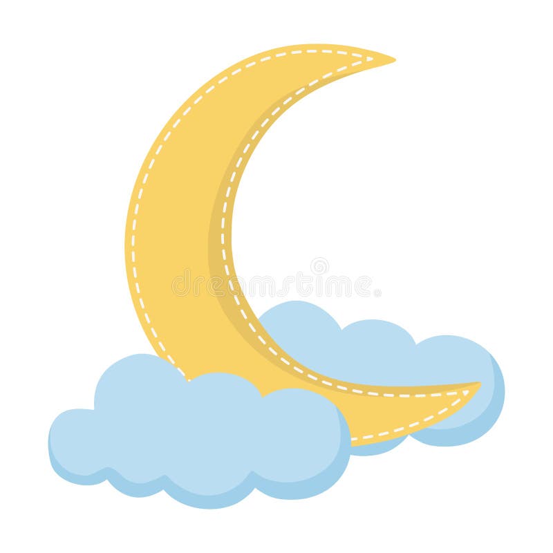 Cute Moon Design Vector Illustration Stock Vector - Illustration of ...