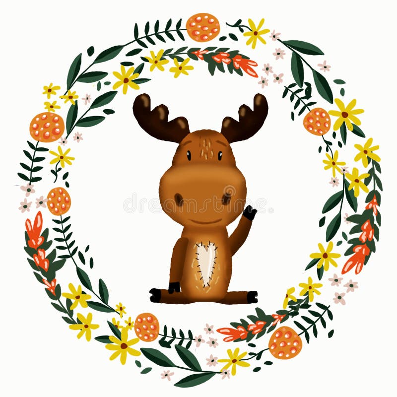 Moose Flowers Stock Illustrations – 455 Moose Flowers Stock ...