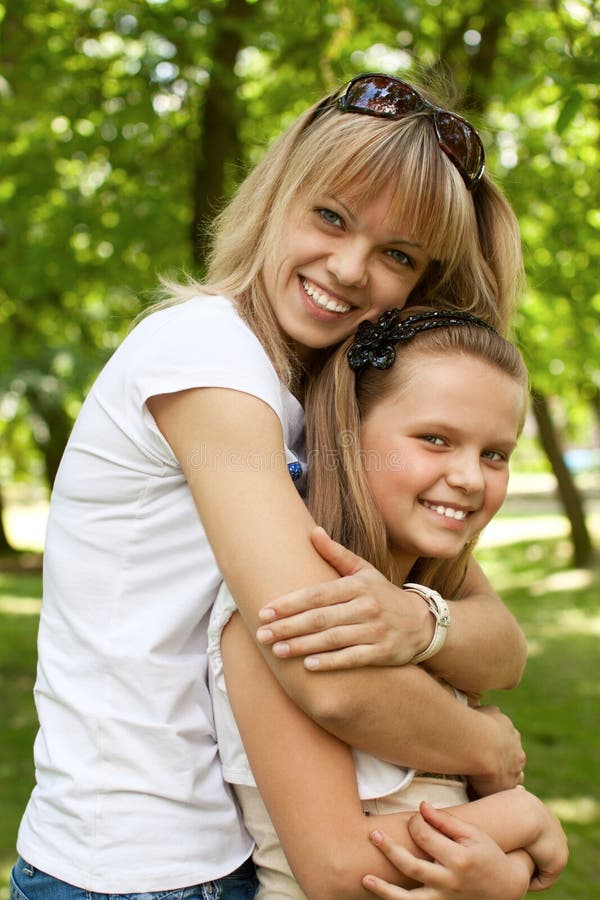 Cute mother and daughter stock image. Image of caucasian - 25487277