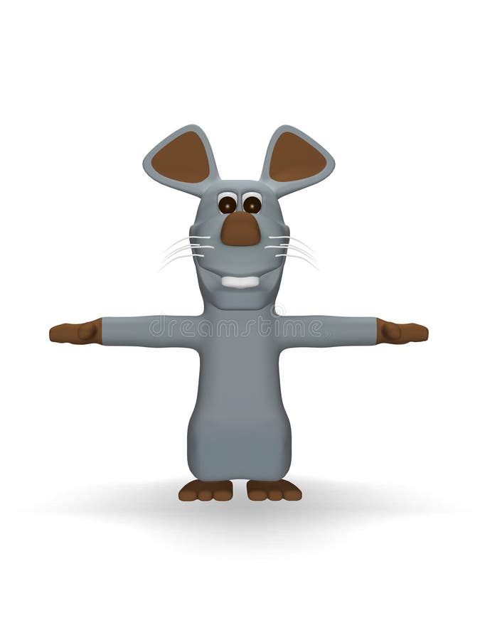 Cute sad mouse stock illustration. Illustration of unhappy - 13361427