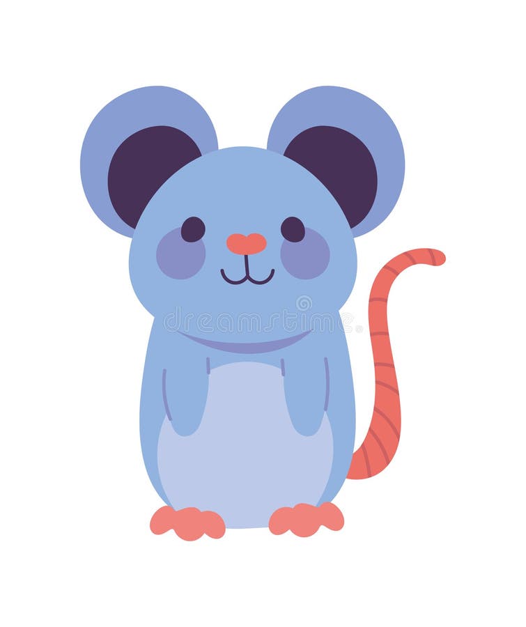 Cute mouse animal stock vector. Illustration of icon - 262841341