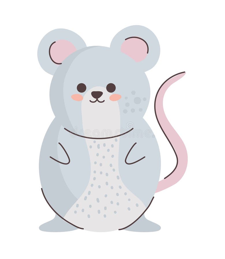 Cute mouse animal stock vector. Illustration of wild - 283987402