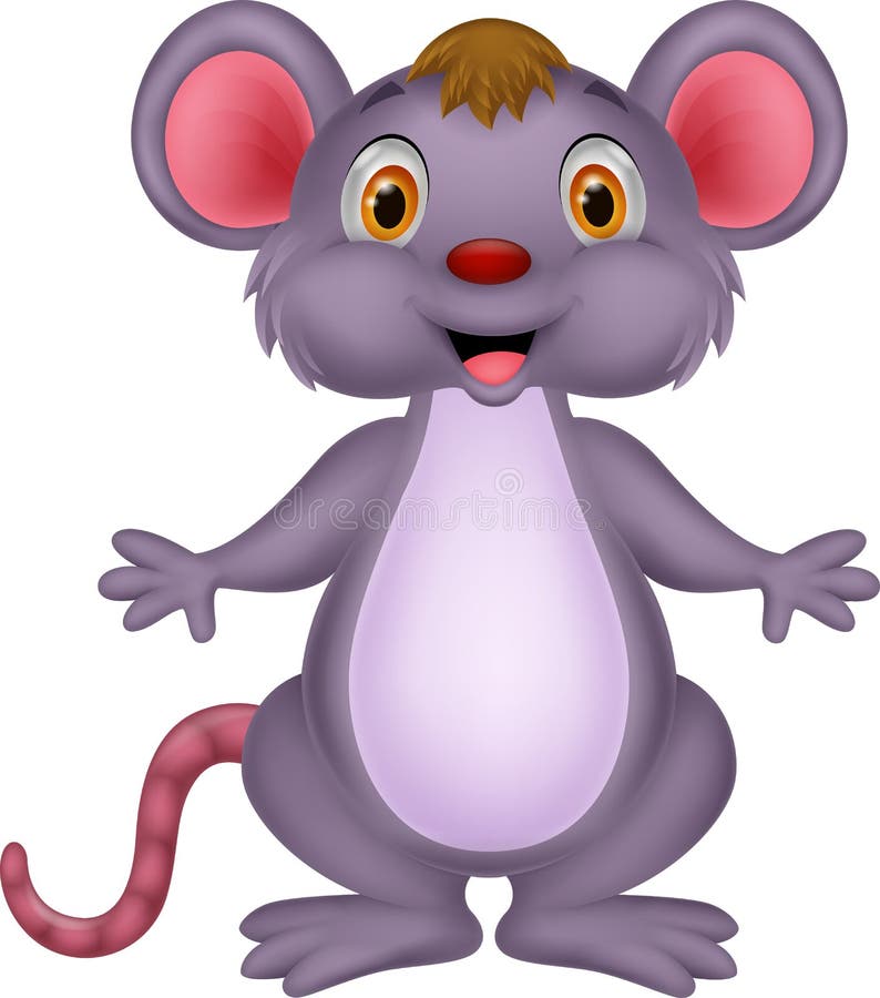 Cute mouse cartoon stock vector. Illustration of clipart - 33235602