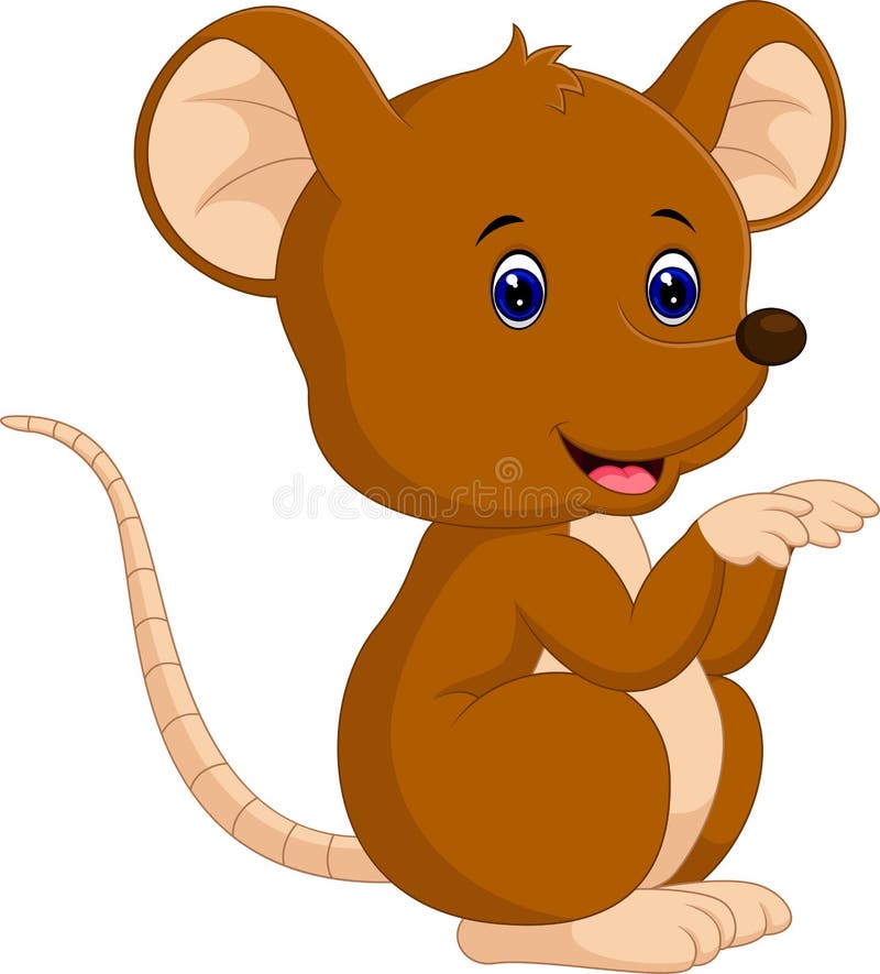 Cute mouse cartoon stock vector. Illustration of little - 79017826