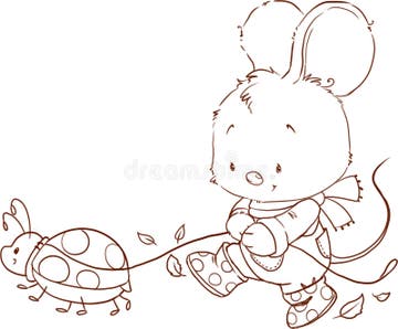 Cute Cartoon Rat Coloring Page Stock Illustrations – 914 Cute Cartoon ...