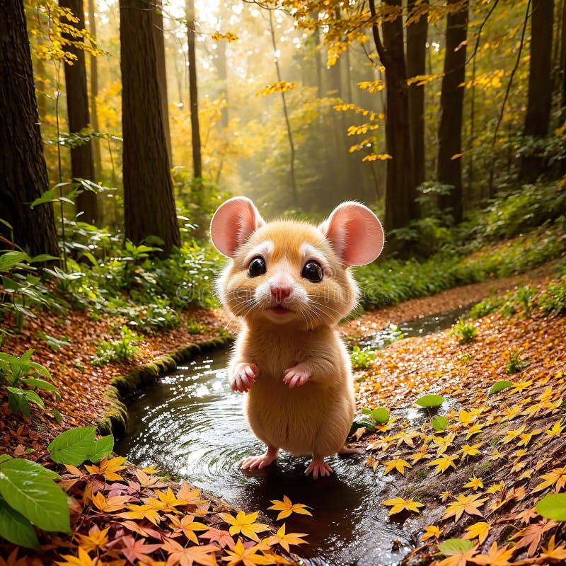 Cute Mouse Created with Generative AI Stock Illustration - Illustration ...