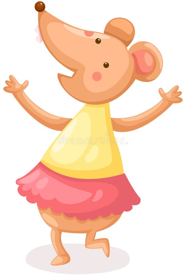 Cute mouse cartoon stock illustration. Illustration of mice - 27048205