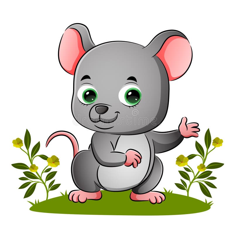 The Cute Mouse is Praying on the Yenpao Jar Stock Vector - Illustration ...