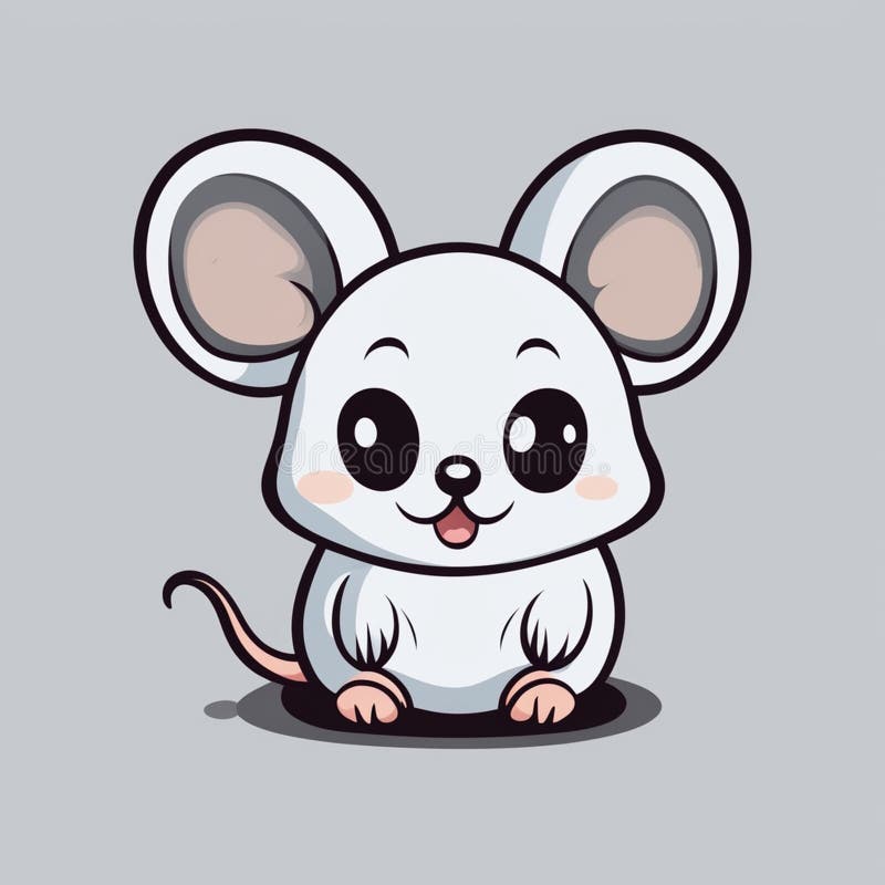 Cute Mouse Ghost Cartoon Vector Icon Illustration Stock Illustration ...