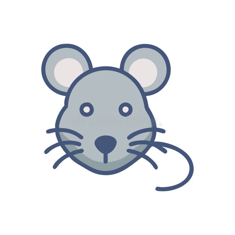Cute Mouse Icon stock vector. Illustration of graphic - 351932081