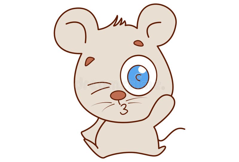 Cute mouse Crying. stock illustration. Illustration of blanket - 88562967