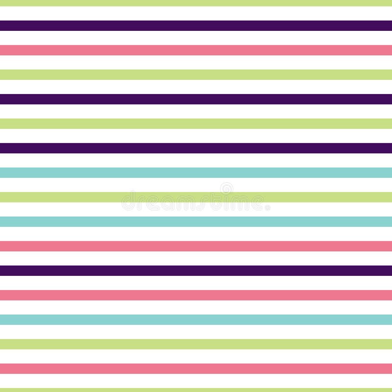 Cute Multi Colored Horizontal Striped Pattern Background Stock Vector ...