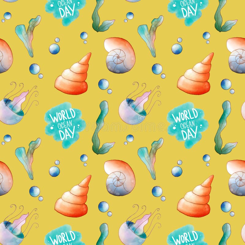 Cute Seashell Spiral Coloring Page. Digital Doodle Outline Art Stock ...