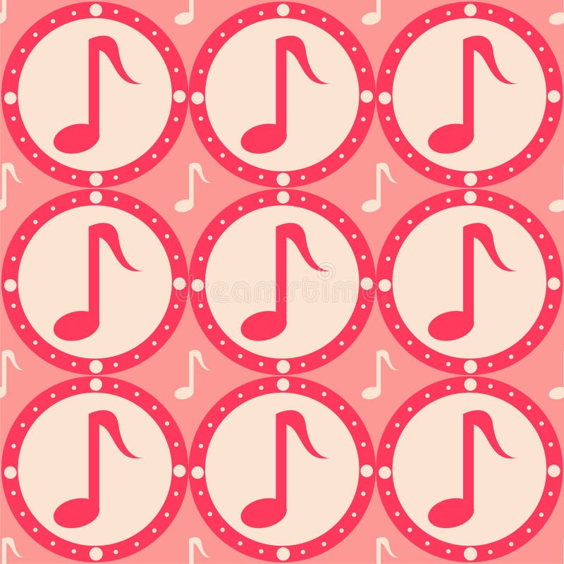 Cute musical pattern stock vector. Illustration of seamless - 17725113
