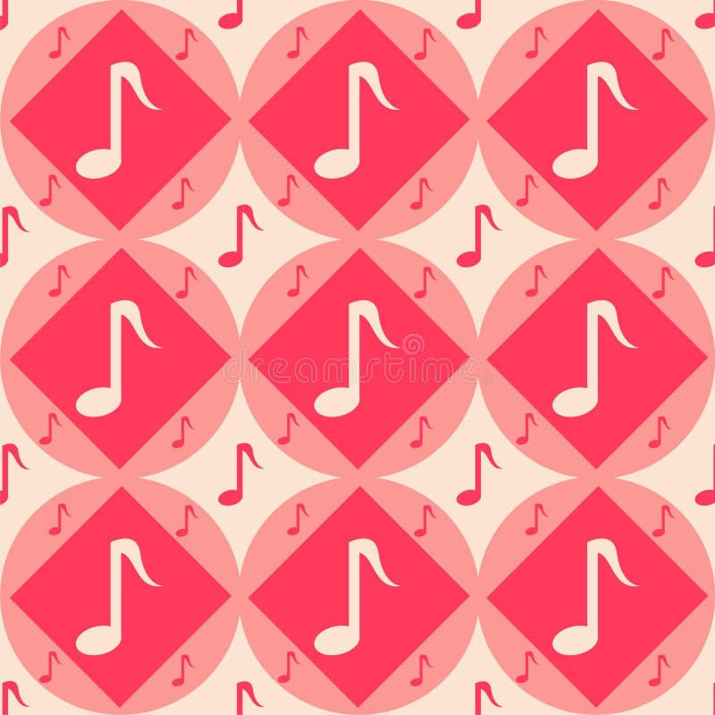 Cute musical pattern stock vector. Illustration of seamless - 17725113