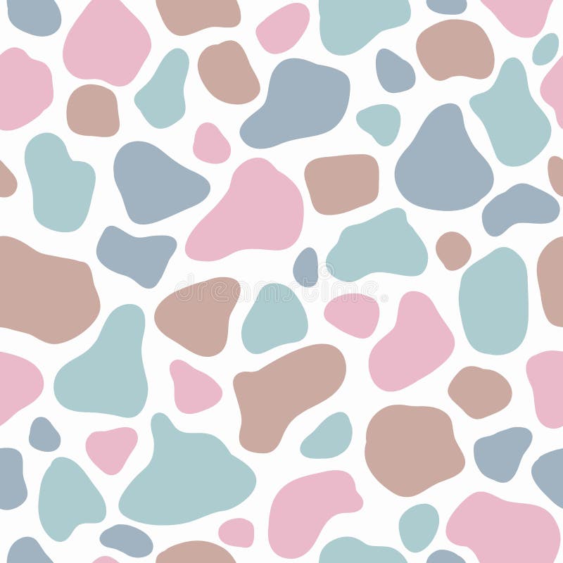 Cute Natural Texture of Sea Pebbles in a Simple Cartoon Style. Vector ...