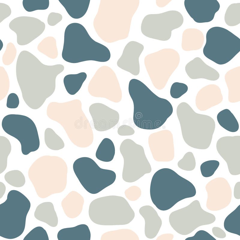 Cute Natural Texture of Sea Pebbles in a Simple Cartoon Style. Vector ...