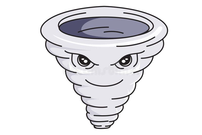 Cute Wind Nature Element Character Illustration Stock Vector ...