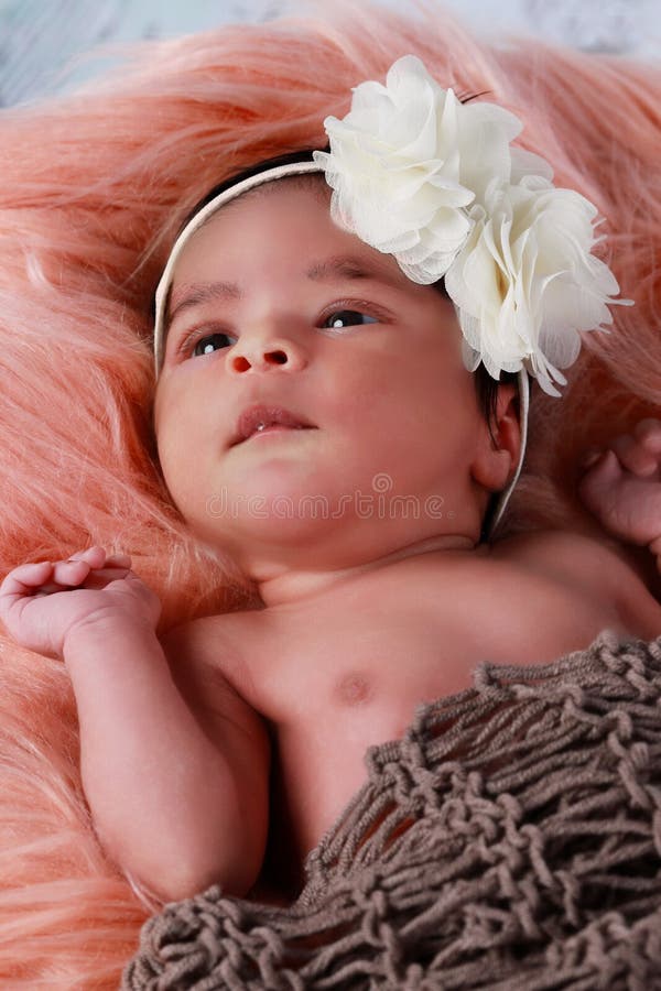 Cute new born girl stock image. Image of born, little - 83499857
