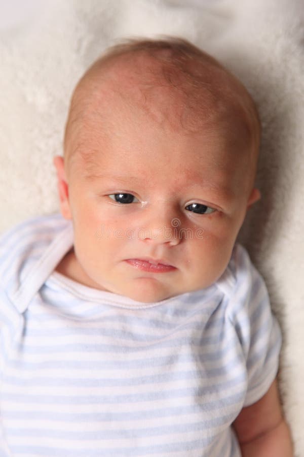 Cute newborn baby boy stock photo. Image of bonnie, looking - 21256190