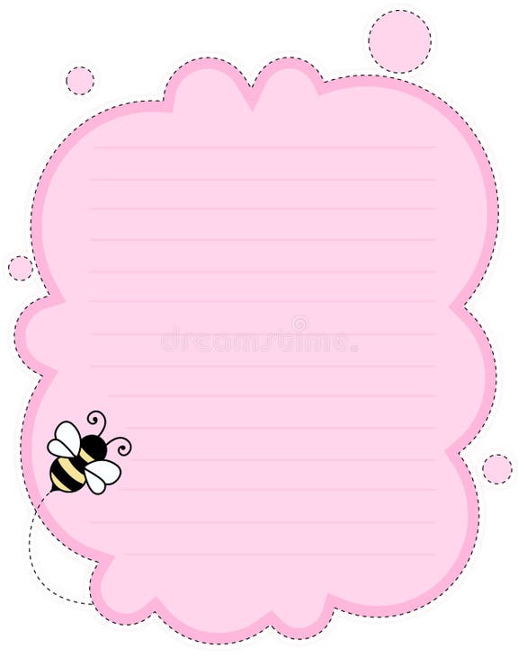 Cute note paper background stock vector. Illustration of decoration ...