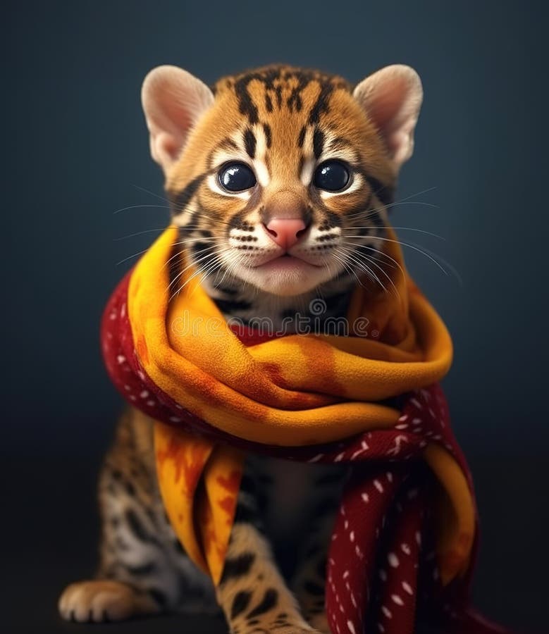 Cute Baby Ocelot