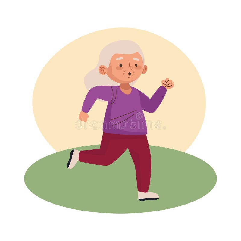 Cartoon Granny Running Stock Illustrations – 121 Cartoon Granny Running ...