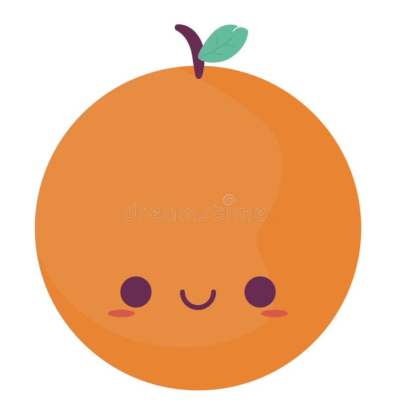 Cute orange design stock vector. Illustration of sweet - 238742141