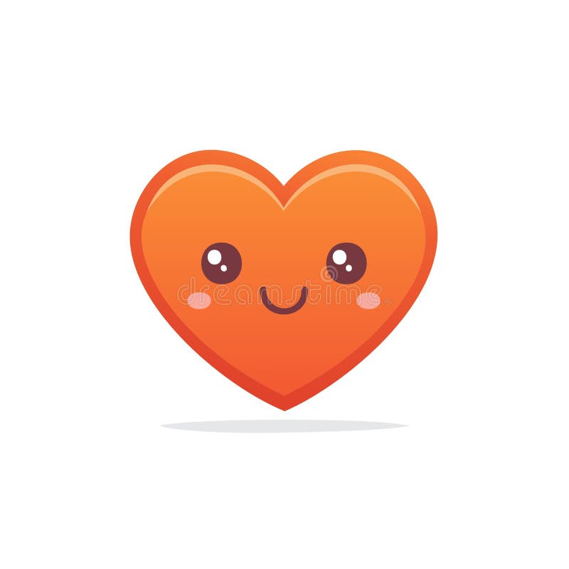 Happy Smiling Cute Heart Character Stock Illustrations – 18,729 Happy ...