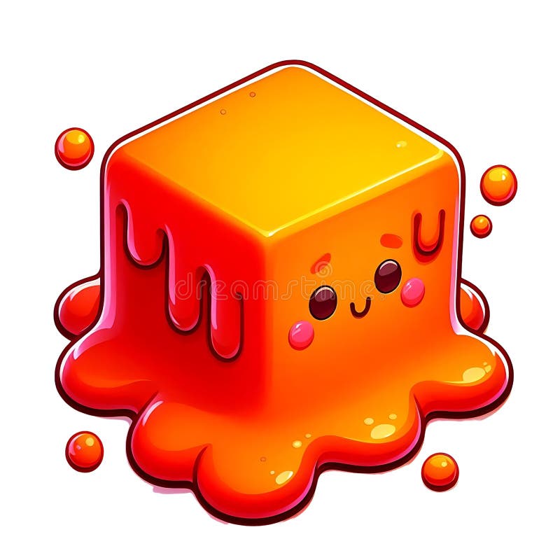 Orange Cube Character Stock Illustrations – 898 Orange Cube Character ...