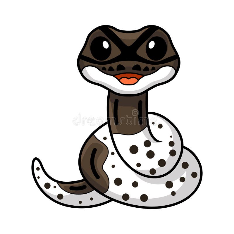Cute Oreo Pied Ball Python Cartoon Stock Vector Illustration Of Design Graphic 274605231