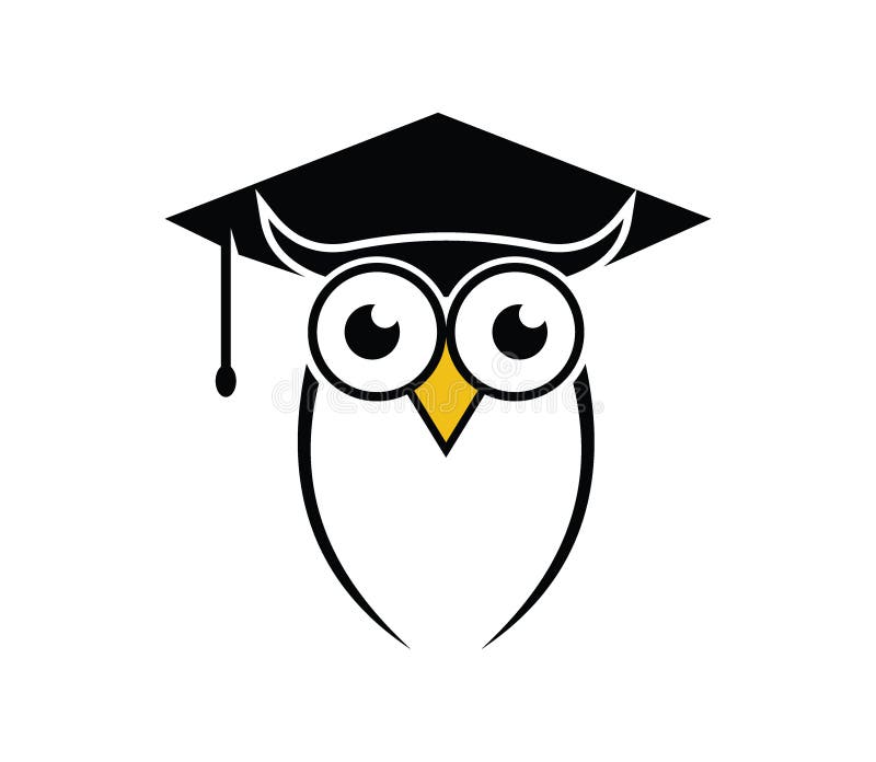 Cute Owl Bird Smart Education School Vector Logo Design Stock ...