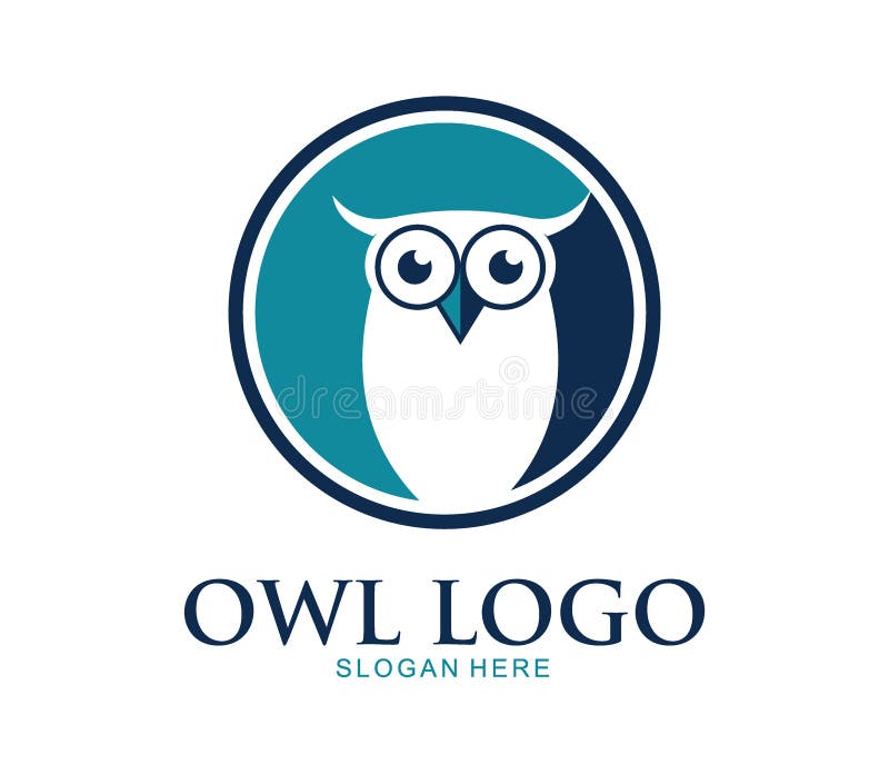 Cute Owl Bird Smart Education School Vector Logo Design Stock ...